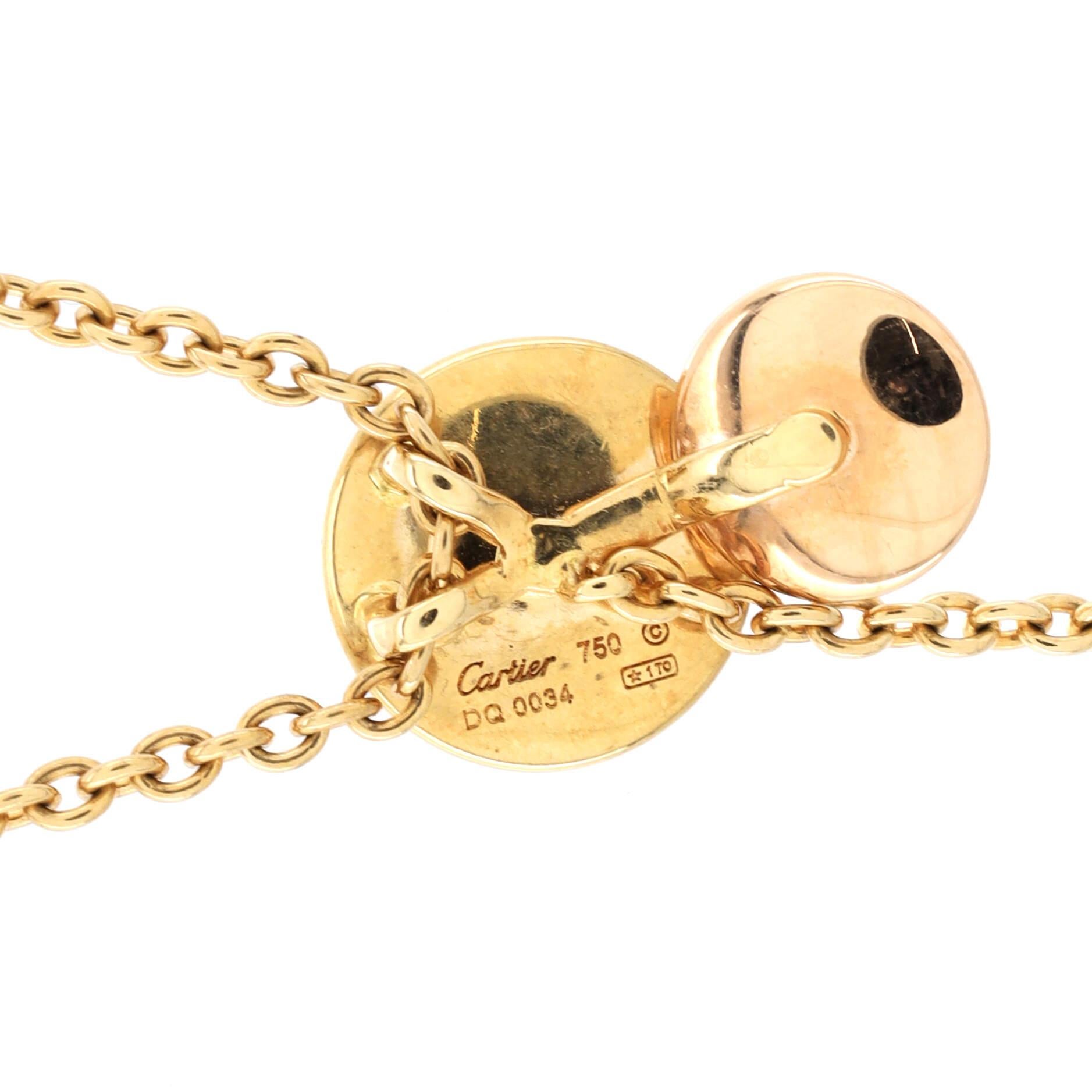 Cartier Sweet Trinity Drop Pendant Necklace 18k Tricolor Gold at ...