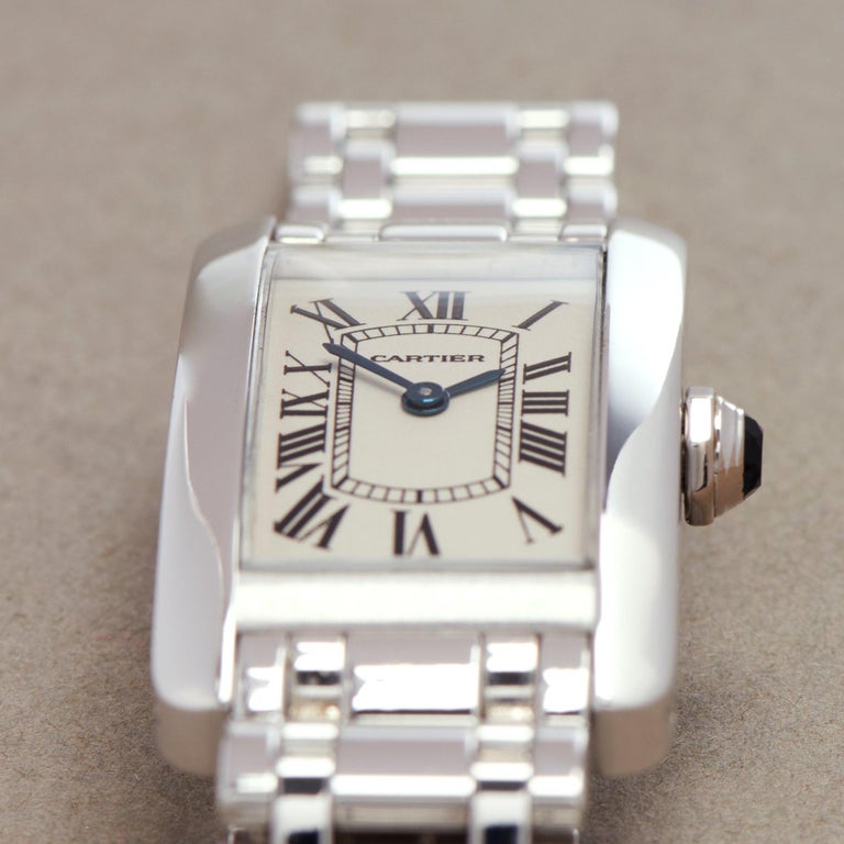 Cartier Tank Americaine 1713 Men White Gold 0 Watch at 1stDibs ...