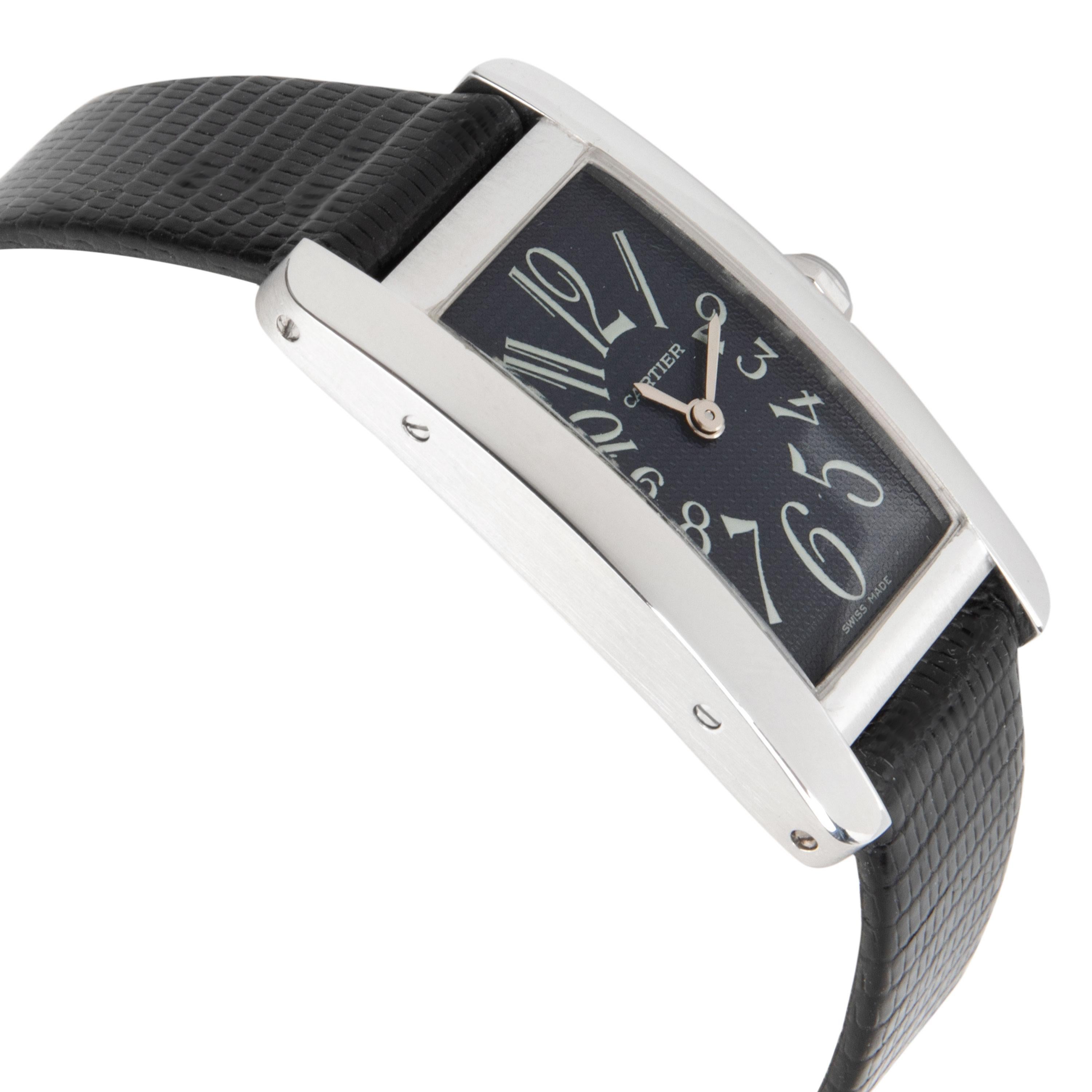 Cartier Tank Americaine 1713 Women's Watch in 18 Karat White Gold For ...