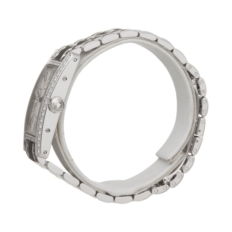 Cartier Tank Americaine 18k White Gold 2489 Wristwatch at 1stDibs ...