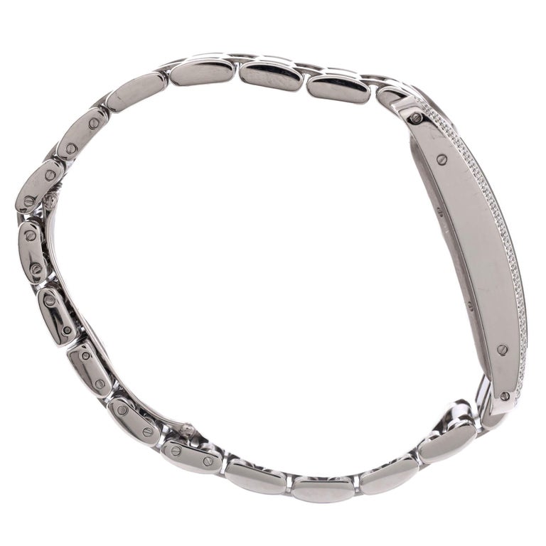 Cartier Tank Americaine Chronoflex Chronograph Quartz Watch White Gold ...