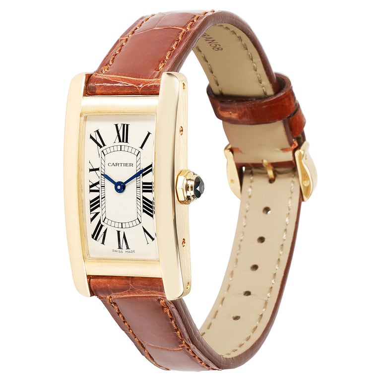 Cartier Tank Americaine W2601556 Women's Watch in 18kt Yellow Gold For ...
