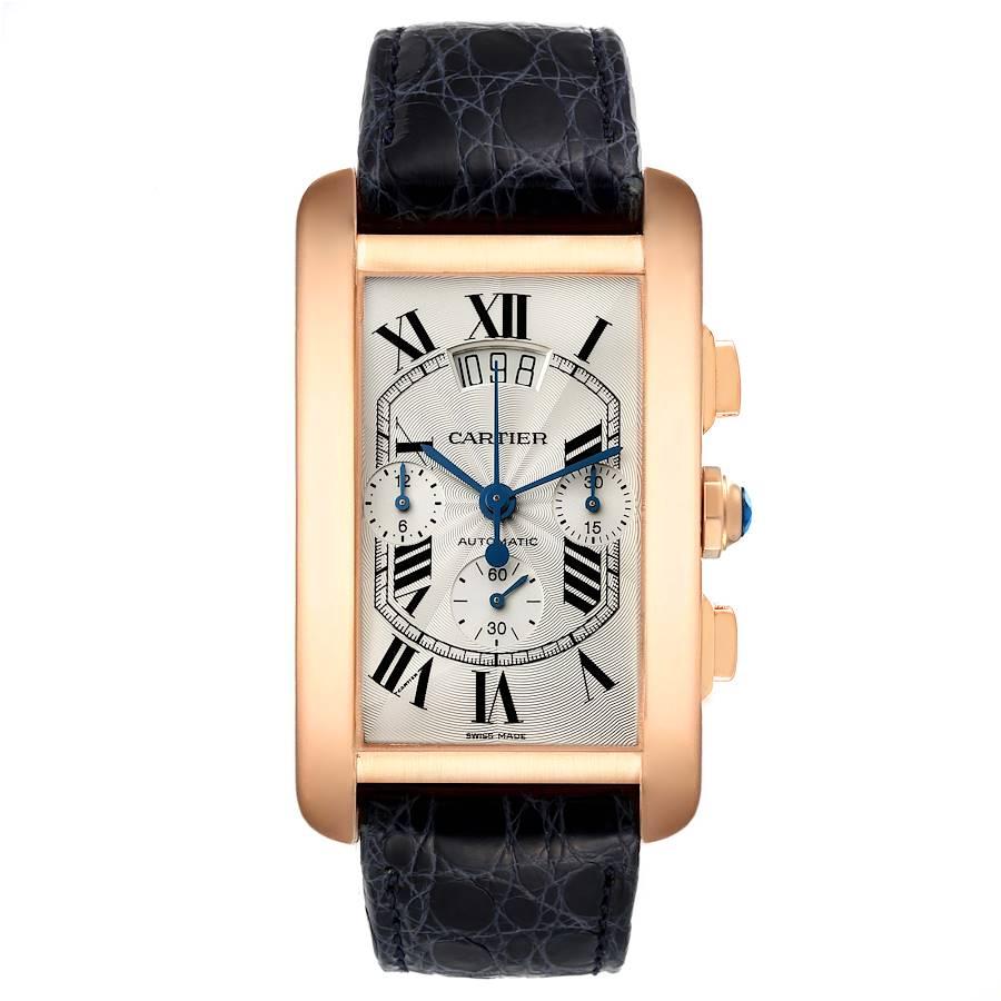 Cartier Tank Americaine XL Chronograph 18K Rose Gold Watch W2610751 For ...