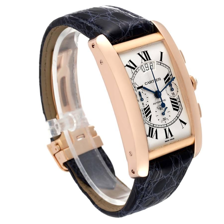 Cartier Tank Americaine XL Chronograph 18K Rose Gold Watch W2610751 For ...