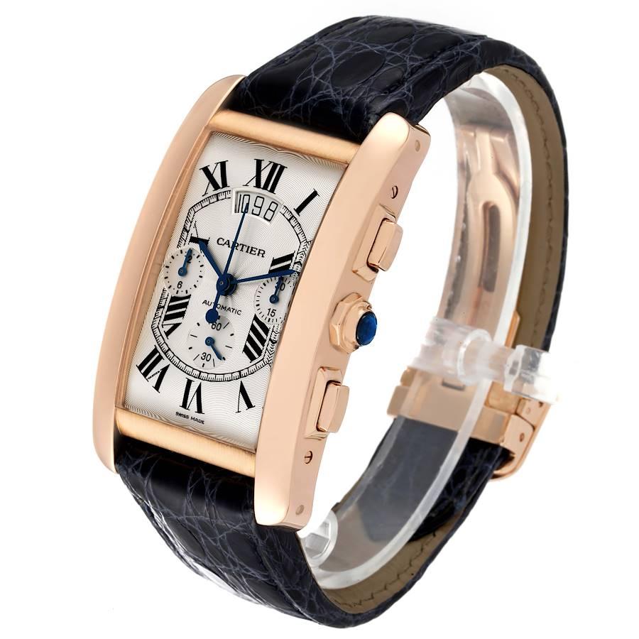 Cartier Tank Americaine XL Chronograph 18K Rose Gold Watch W2610751 For ...