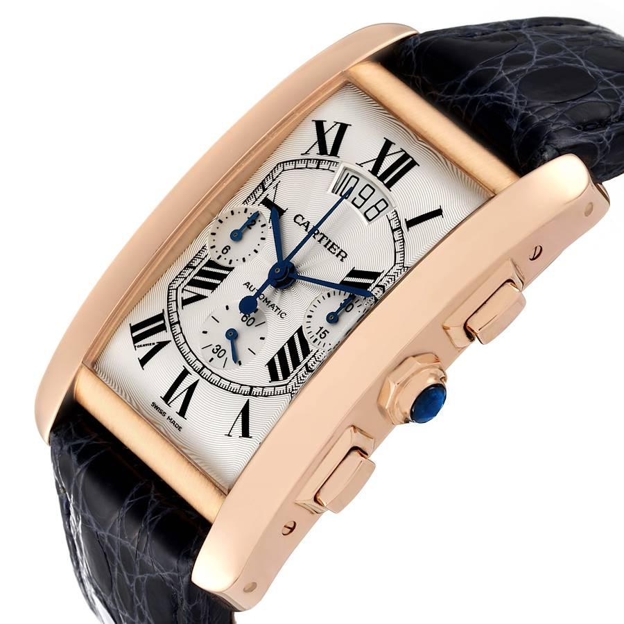 Cartier Tank Americaine XL Chronograph 18K Rose Gold Watch W2610751 For ...