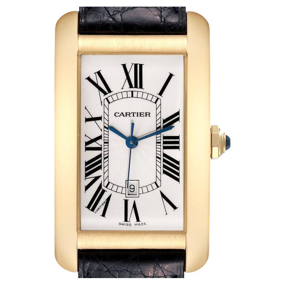 Cartier Tank Americaine Yellow Gold Automatic Men's Watch W2603156 For ...
