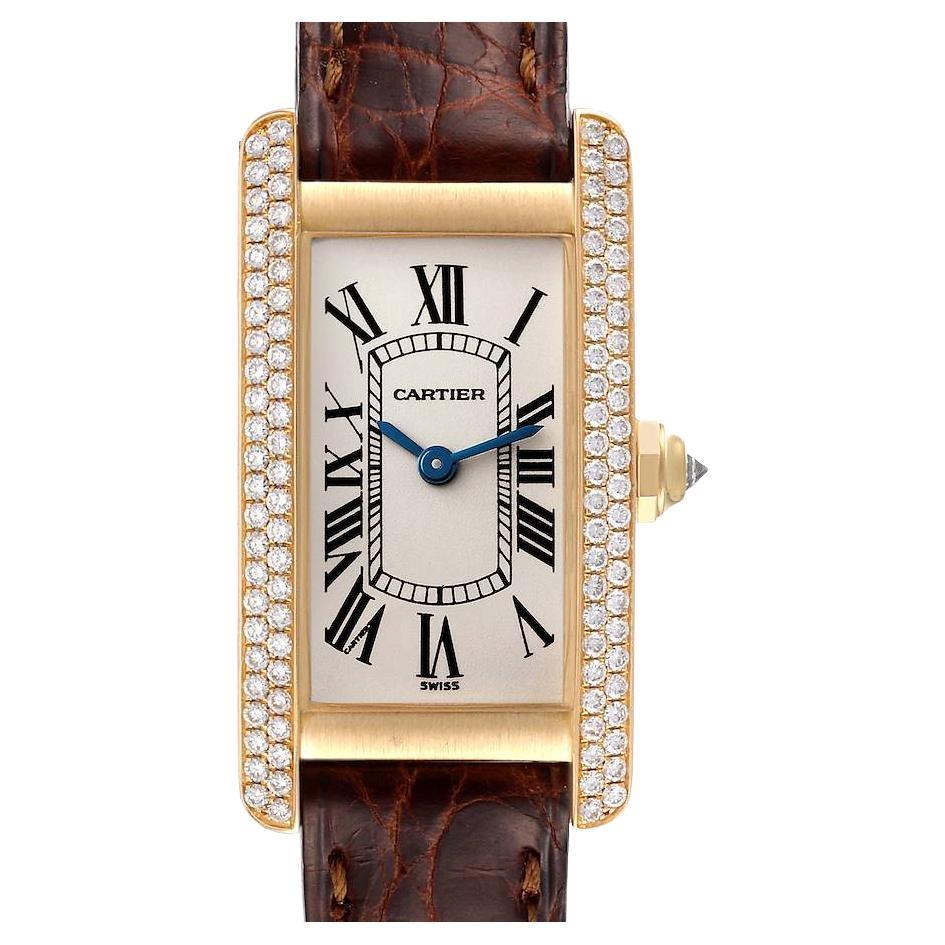 Cartier Men's Large Tank Americaine 18 Karat Gold Watch W2603156 Box ...