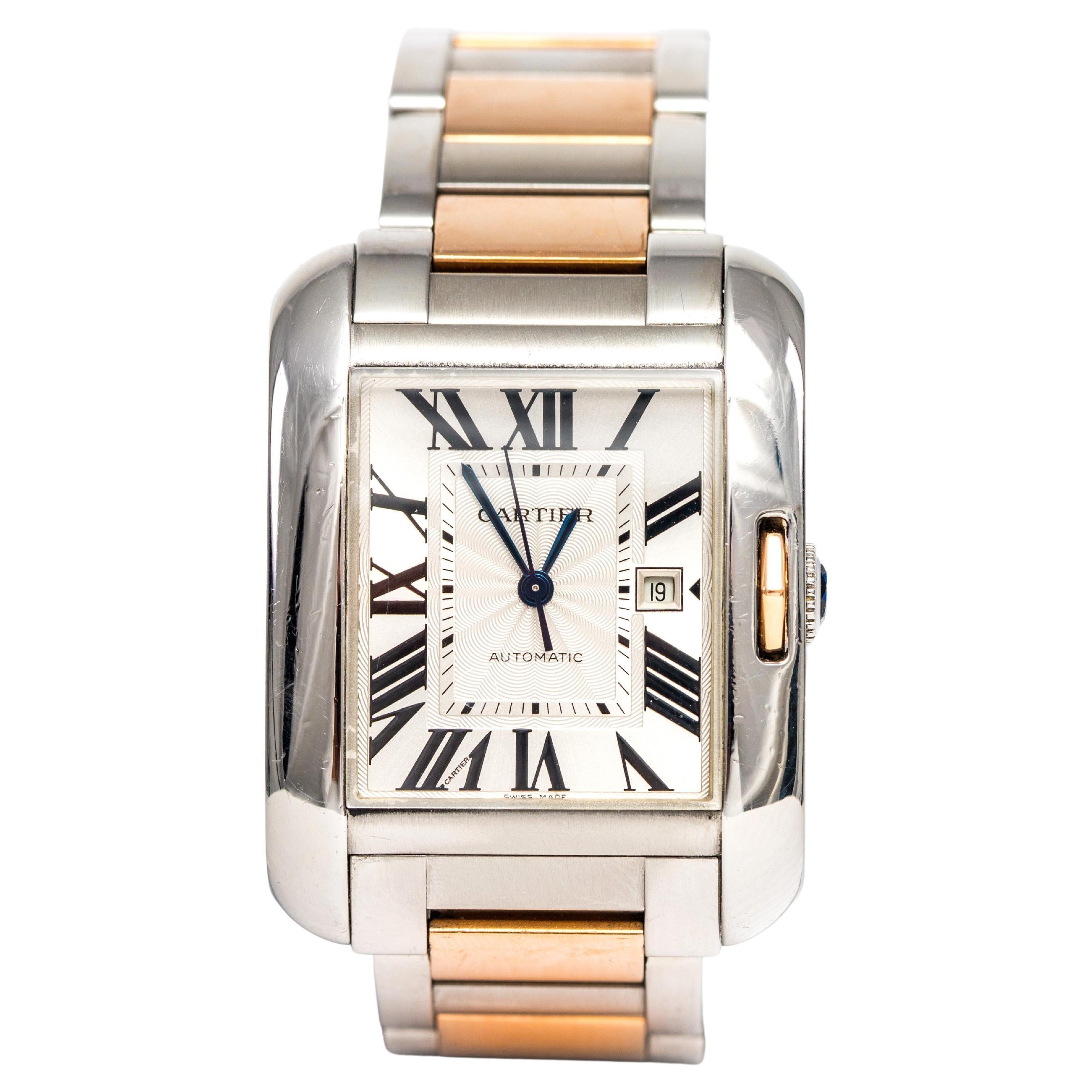 Cartier Paris Tank Cintrée Dual Time Zone at 1stDibs | cartier tank ...