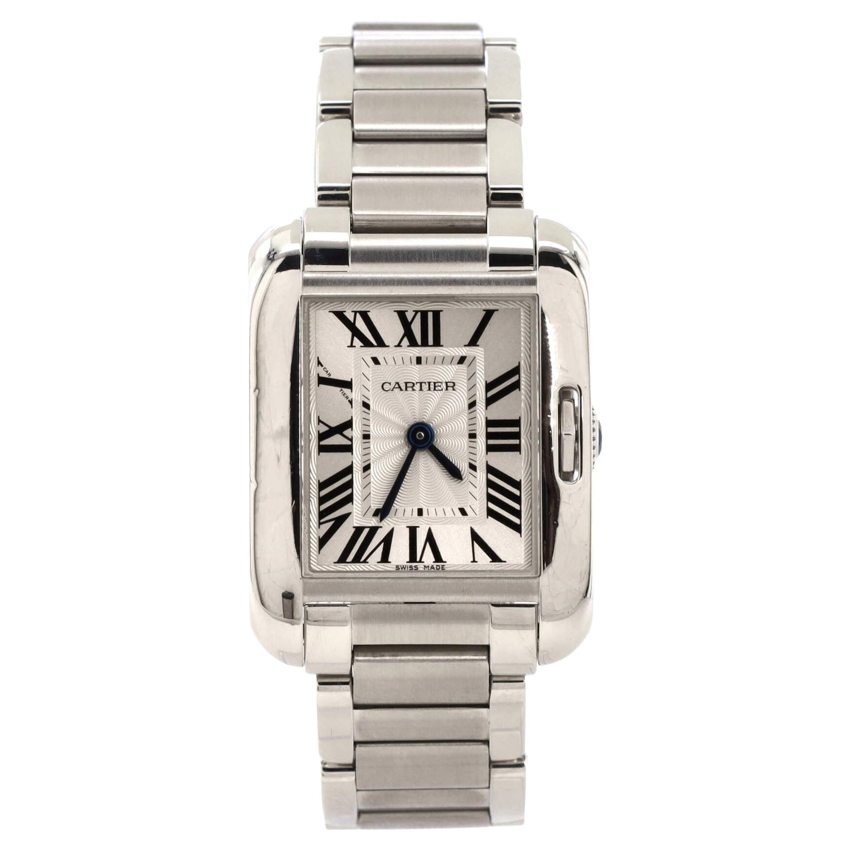 Cartier Tank Solo Stainless Steel Ladies Watch W520005 at 1stDibs