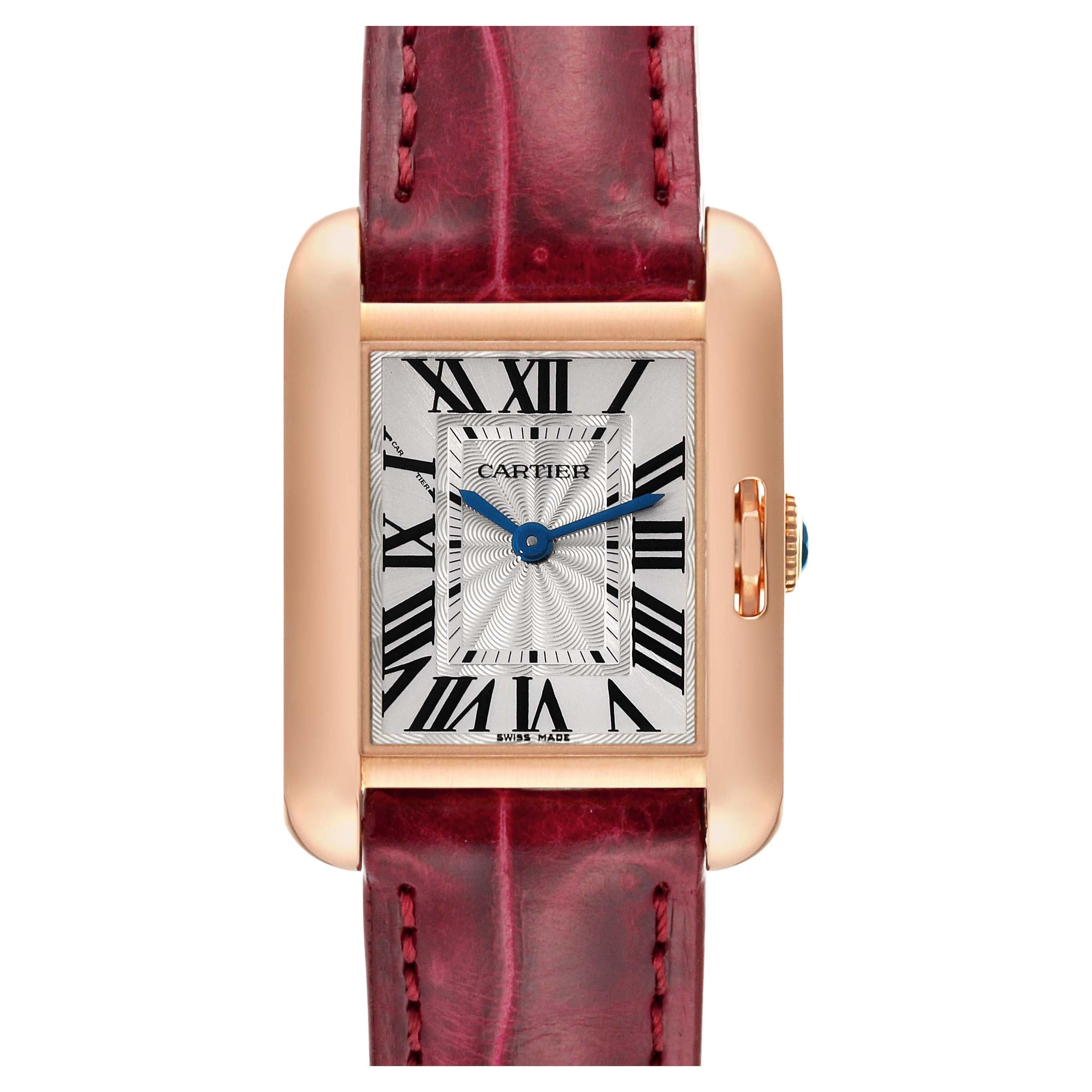 Cartier Tank Louis 18k Rose Gold Mechanical Ladies Watch WGTA0010 Box ...