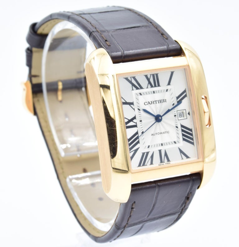 Cartier Tank Anglaise W5310005 18 Karat Rose Gold For Sale at 1stDibs