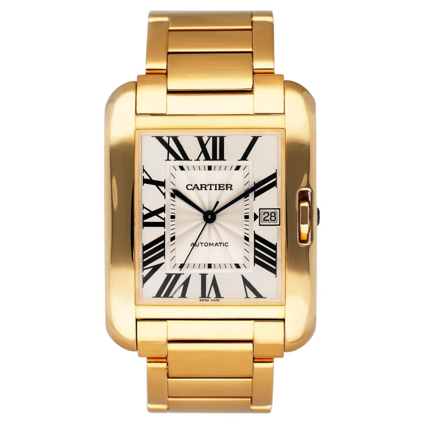 Cartier Tank Louis W1529756 18K Yellow Gold Mens Watch Box Papers For ...