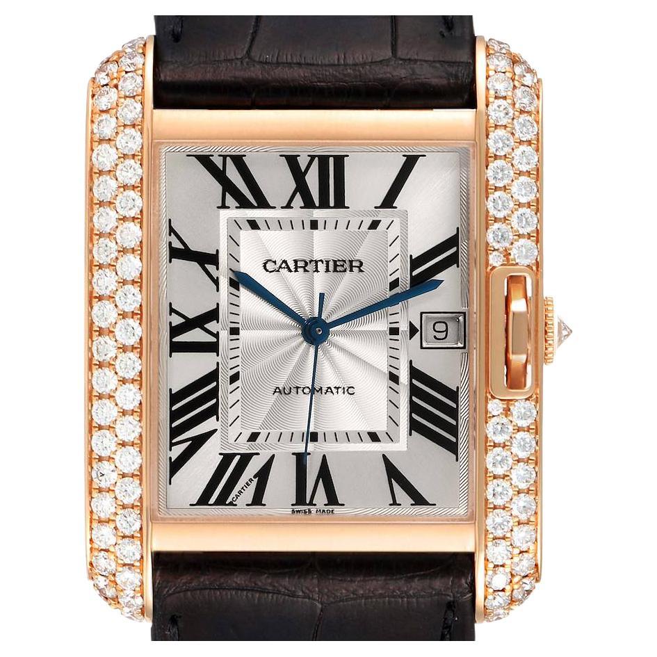 Cartier Tank Anglaise Small Steel Rose Gold Ladies Watch W5310036 Box ...