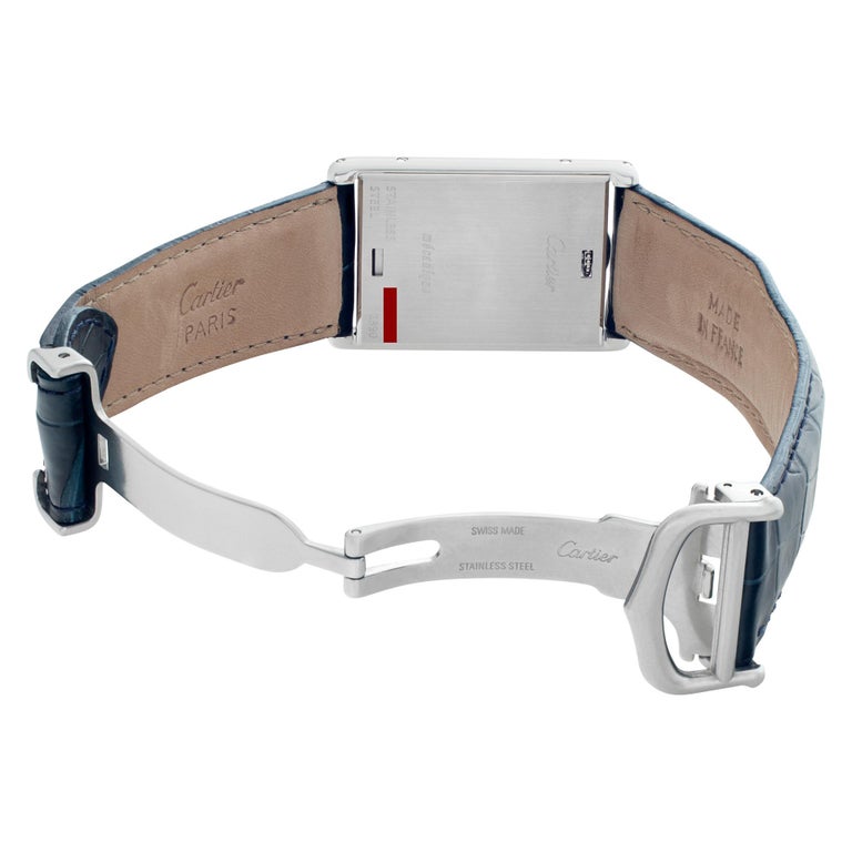 Cartier Tank Basculante 2390 / w1011358 For Sale at 1stDibs