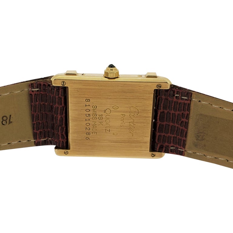 Cartier Tank Chinois 'Chinese Tank' Made in 18K Gold, circa 1980's For ...