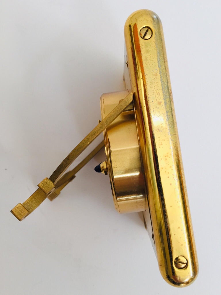 Cartier Tank Desk Clock Two-Tone Gold and Steel at 1stDibs