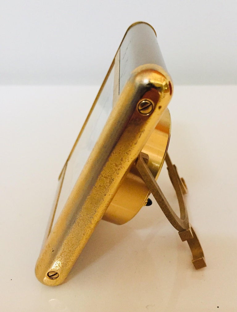 Cartier Tank Desk Clock Two-Tone Gold and Steel at 1stDibs