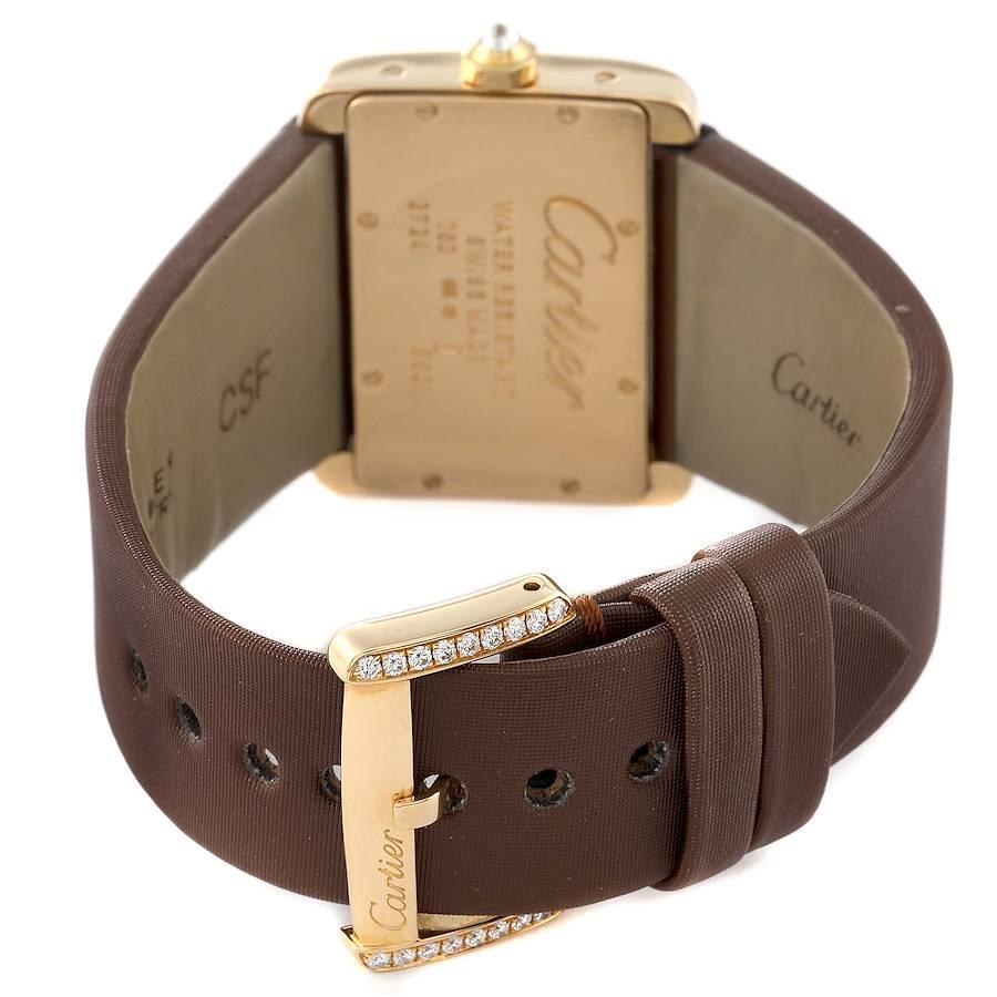 Cartier Tank Divan Yellow Gold Diamond Ladies Watch WA301071 For Sale ...