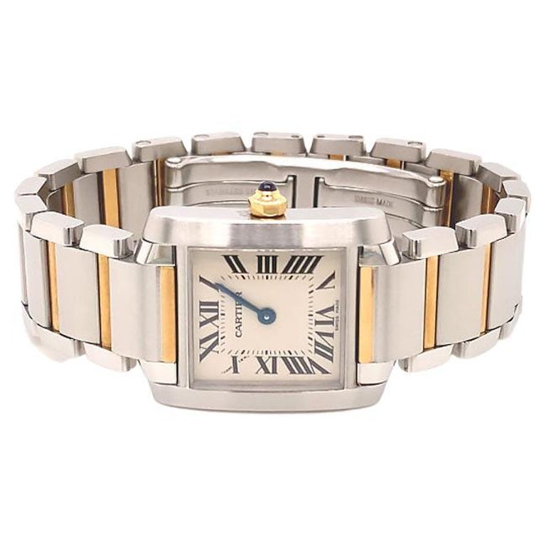 Cartier Tank Francaise 18K and Steel 2384 Ref. W51007Q4 Quartz, Small ...