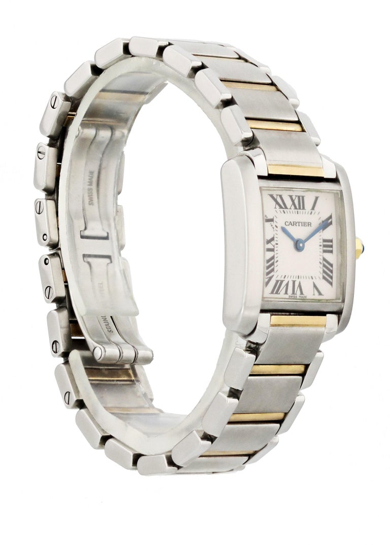 Cartier Tank Francaise 2384 Two-Tone Small Ladies Watch at 1stDibs ...