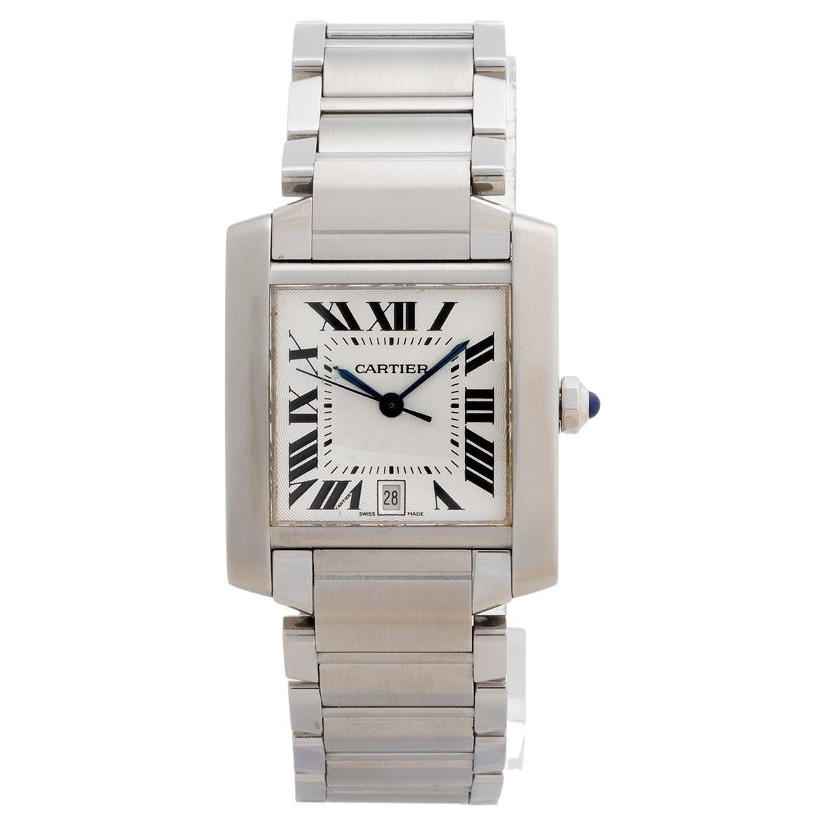 Cartier Tank Francaise Large Yellow Gold Unisex Watch W50001R2 Box ...