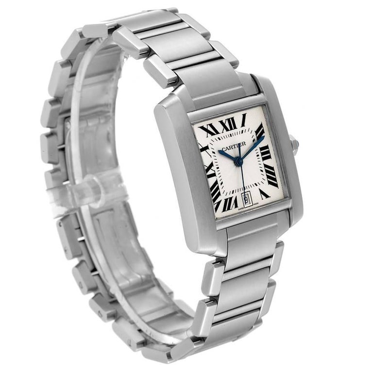 Cartier Tank Francaise Large Automatic Steel Mens Watch W51002Q3 For ...
