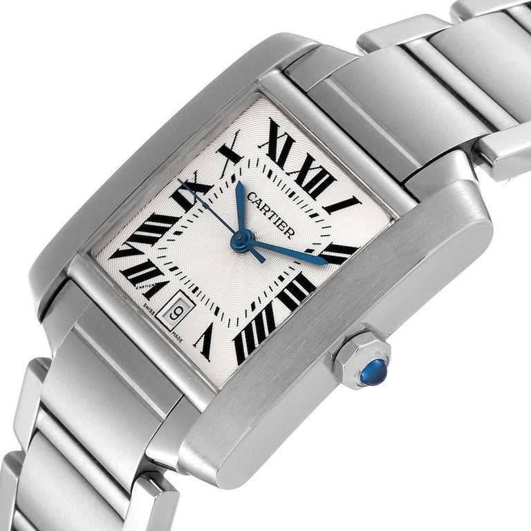 Cartier Tank Francaise Large Automatic Steel Mens Watch W51002Q3 For ...