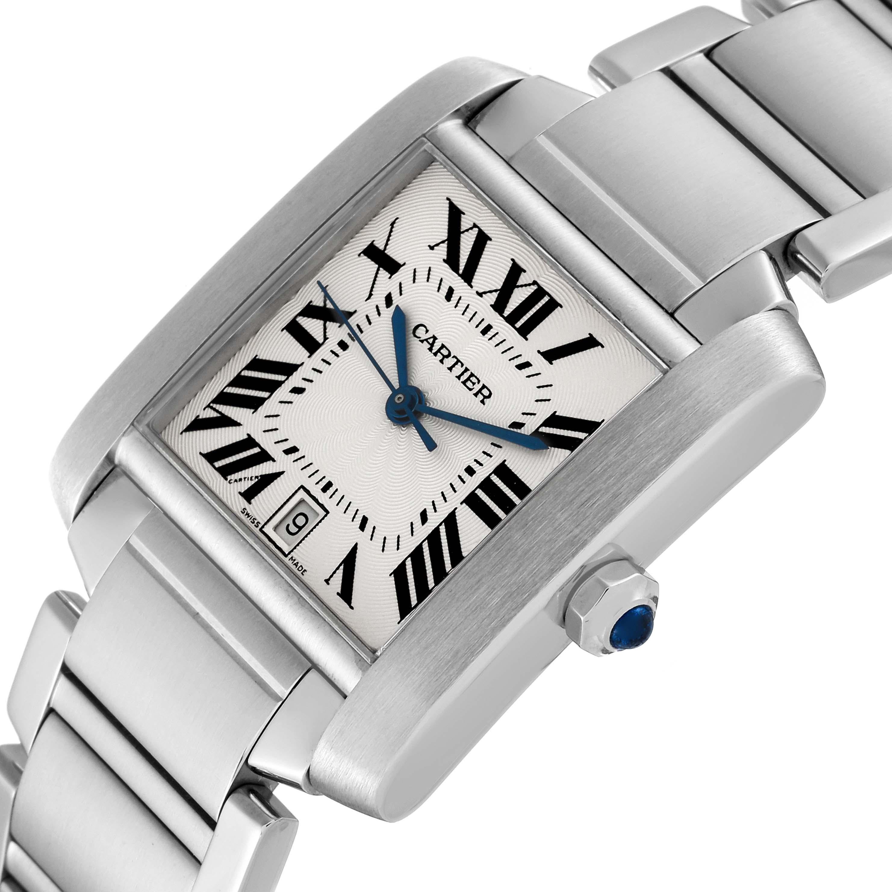 Cartier Tank Francaise Large Automatic Steel Mens Watch W51002Q3 For ...