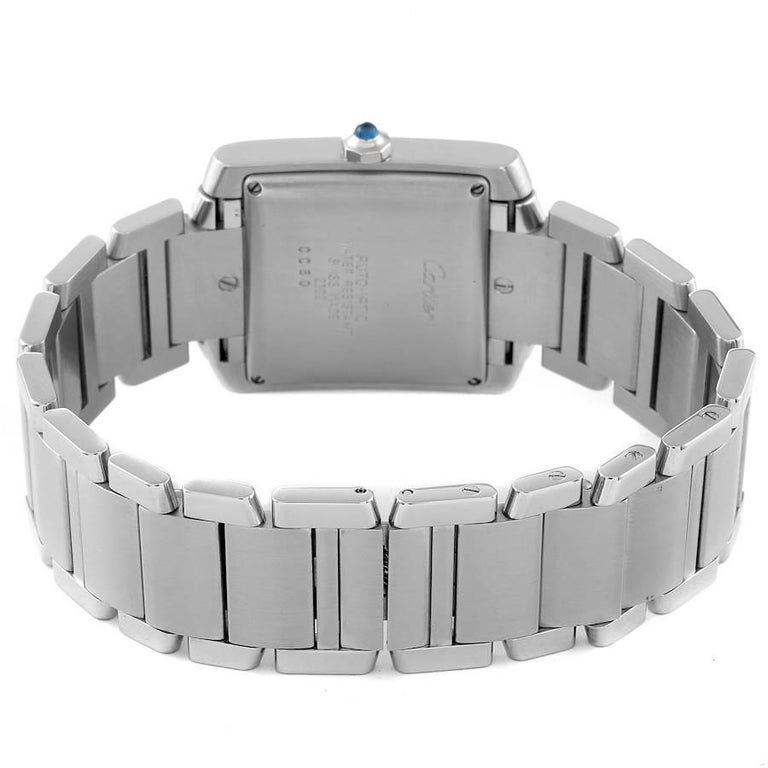 Cartier Tank Francaise Large Automatic Steel Mens Watch W51002Q3 For ...