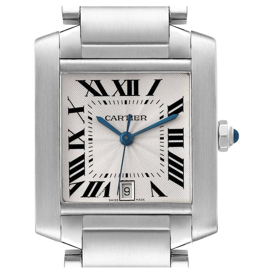 Cartier Tank Francaise Large Yellow Gold Automatic Mens Watch W5000156 ...