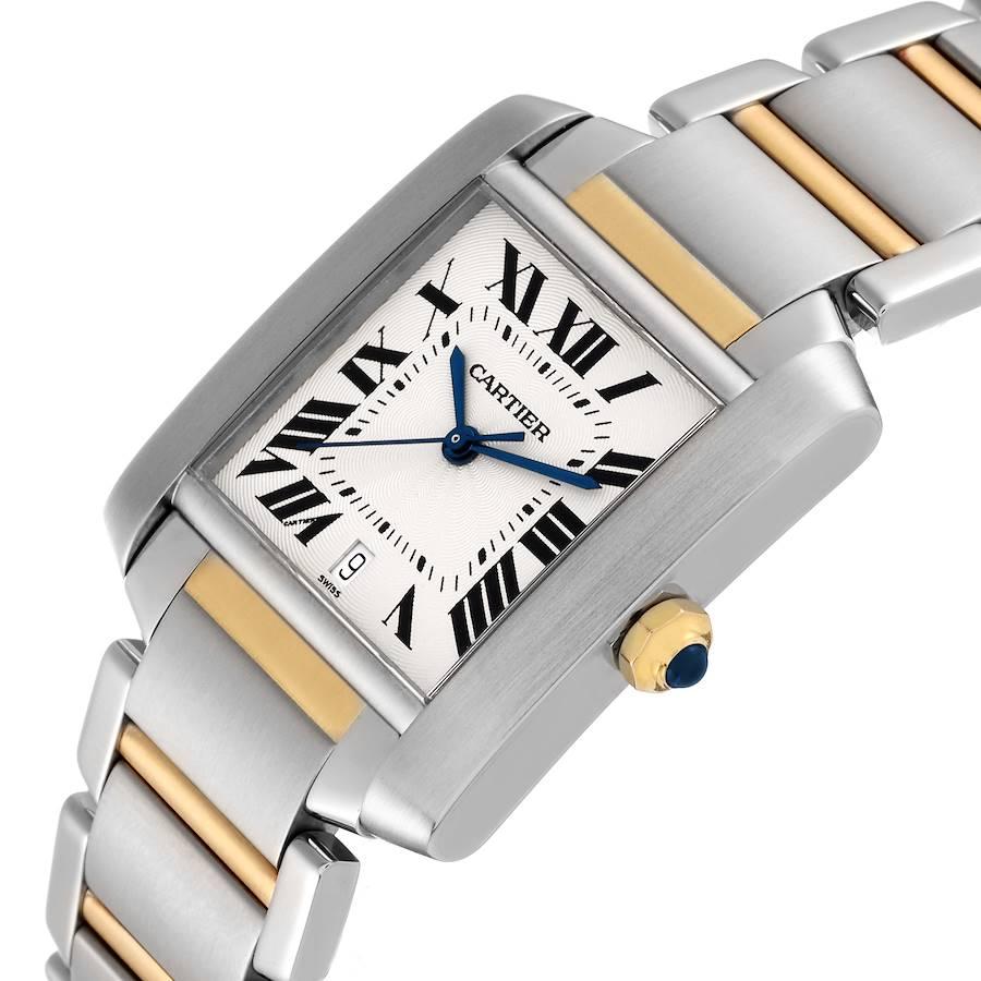 Cartier Tank Francaise Large Automatic Steel Yellow Gold Mens Watch ...