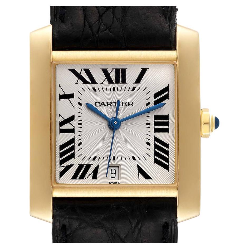 Cartier Yellow Gold Tank Gondole Automatic Wristwatch at 1stDibs