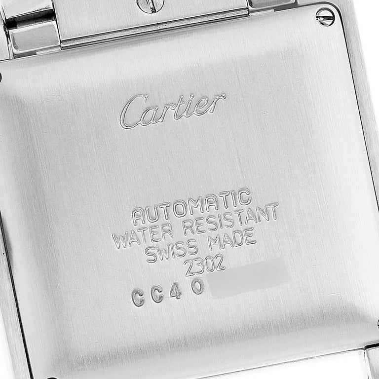 Cartier Tank Francaise Large Steel Automatic Mens Watch W51002Q3 at 1stDibs