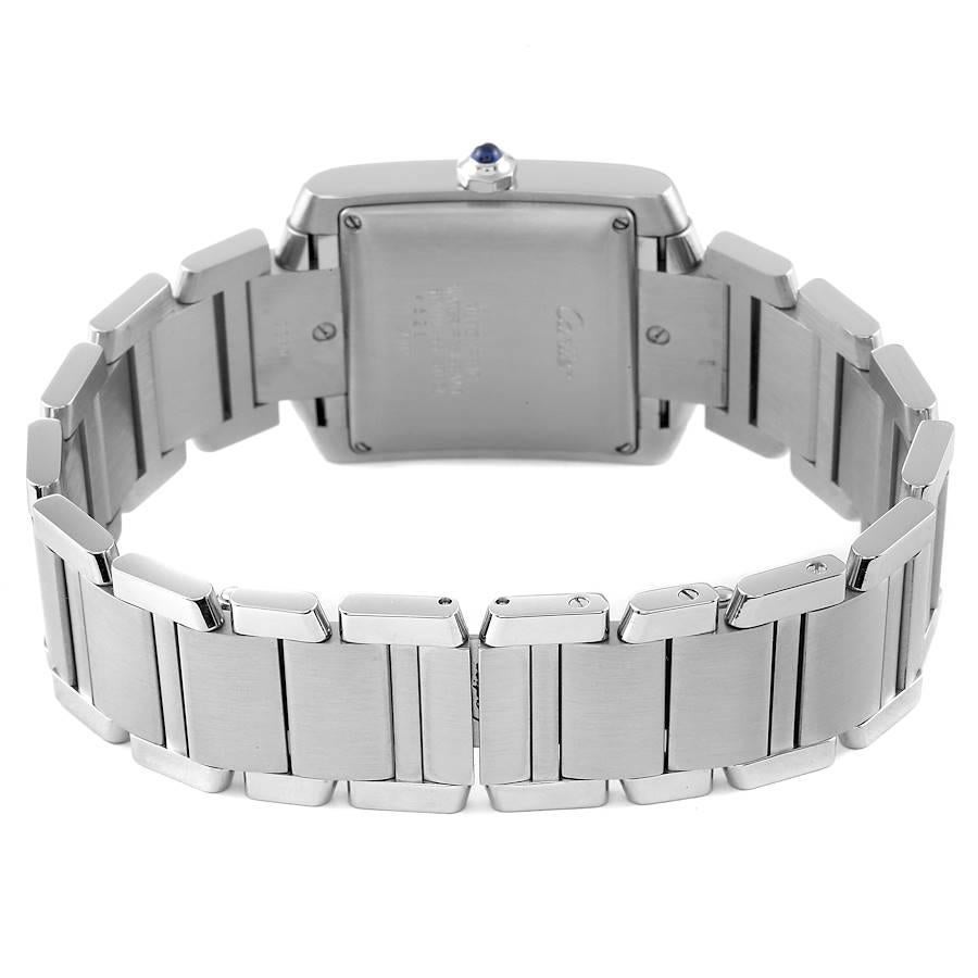 Cartier Tank Francaise Large Steel Automatic Mens Watch W51002Q3 at 1stDibs