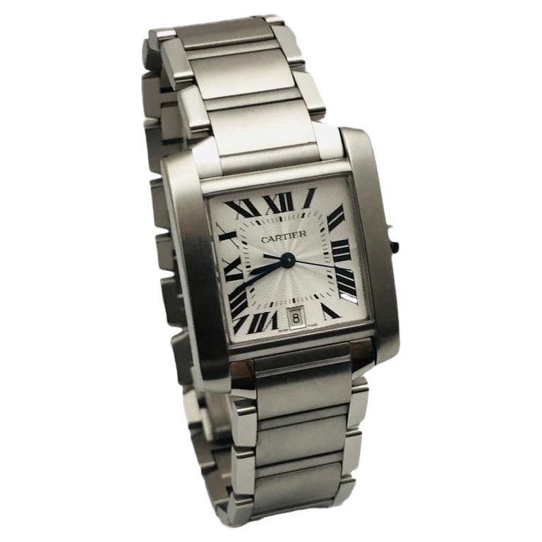 Cartier Tank Française Medium Size Watch in Stainless Steel at 1stDibs