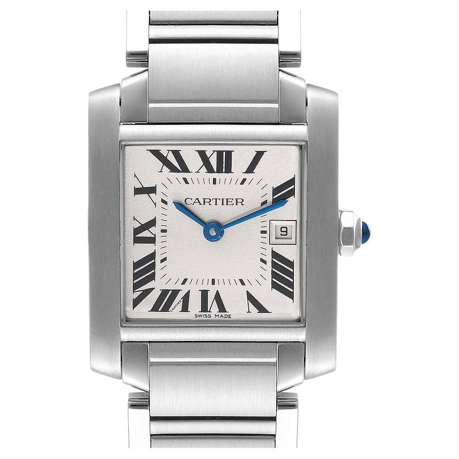 Cartier 2465 Tank Francaise Midsize W51011Q3 Stainless Steel Quartz ...