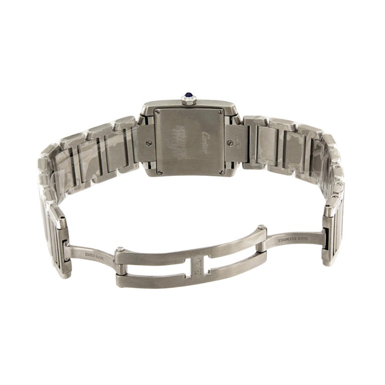 Cartier Tank Francaise Midsize Custom Aftermarket Diamond Bezel Watch ...