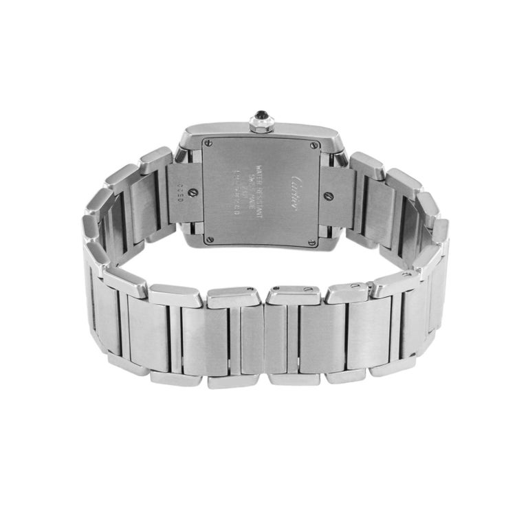 Cartier Tank Francaise Midsize Custom Diamond Bezel 1.1 Carat Watch ...