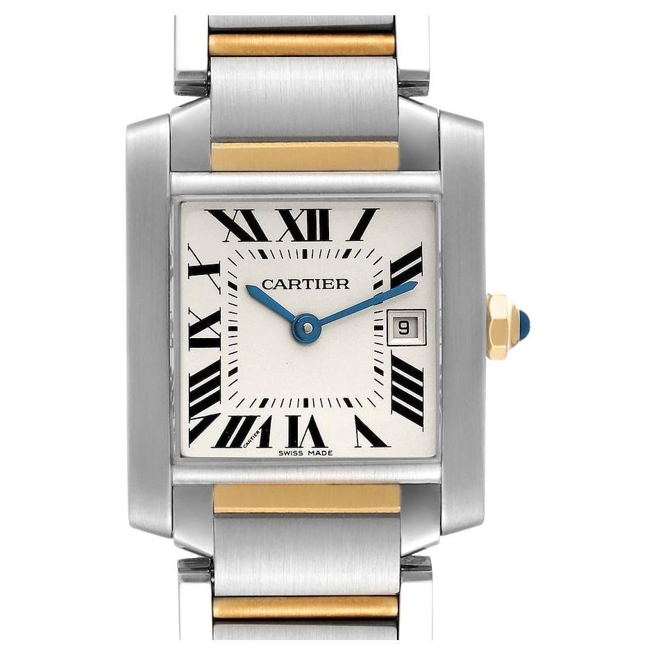 Cartier Tank Francaise Midsize Custom Aftermarket Diamond Bezel Watch ...