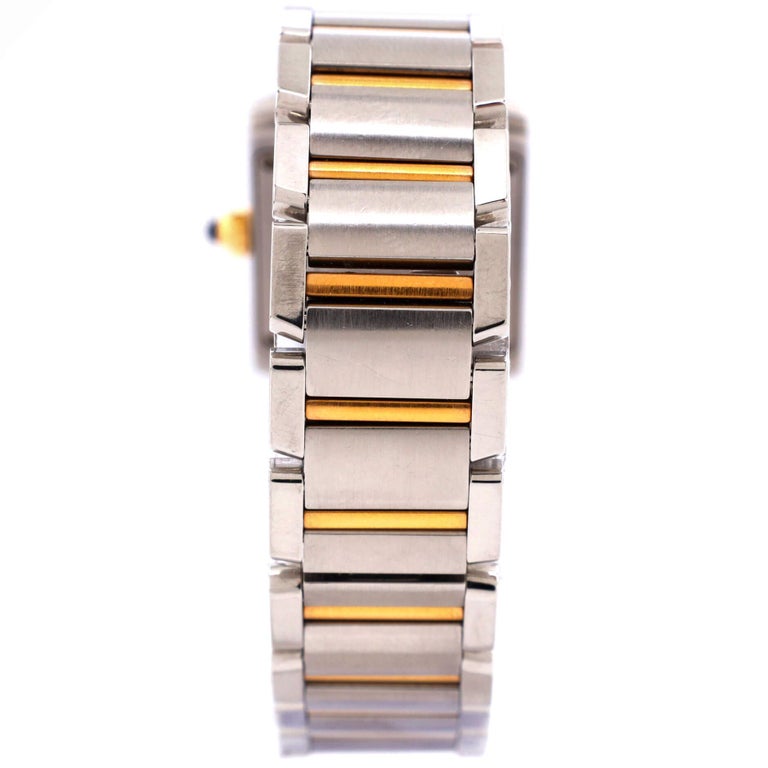 Cartier Tank Francaise Quartz Watch Stainless Steel and Rose Gold with ...