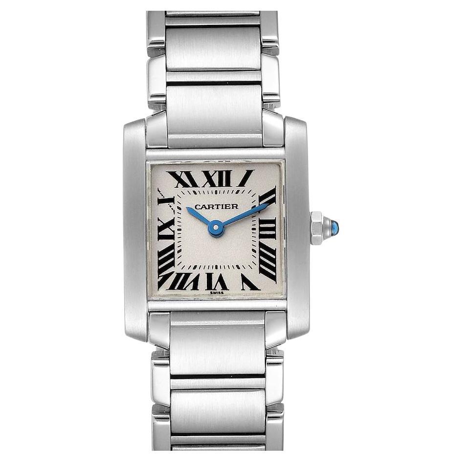Cartier Tank Francaise 2384 Mother of Pearl Dial Ladies Watch For Sale ...