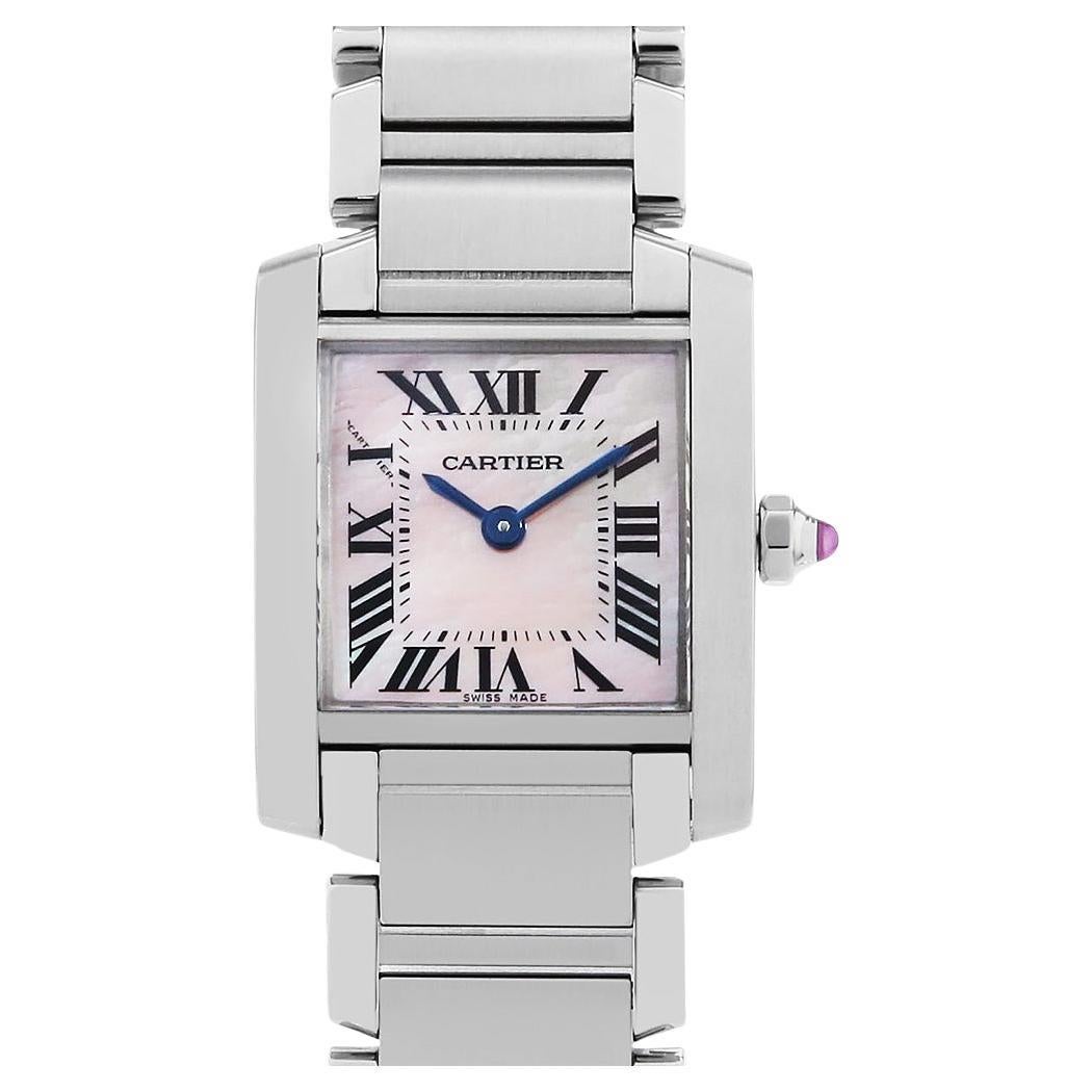 Elegant Cartier Tank Française SM W51028Q3 - Pre-Owned Women's Luxury ...