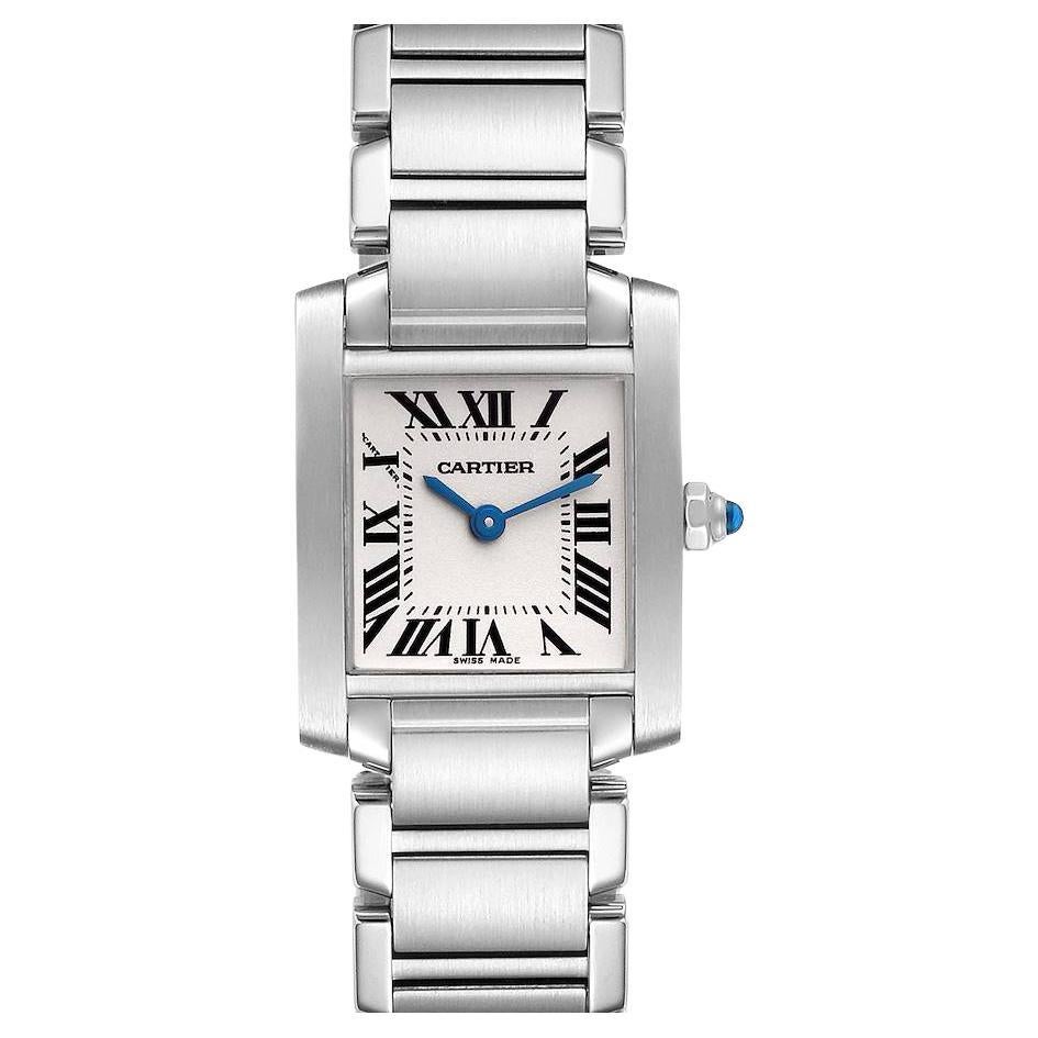 Cartier Tank Francaise Small Two Tone Ladies Watch W51007Q4 at 1stDibs