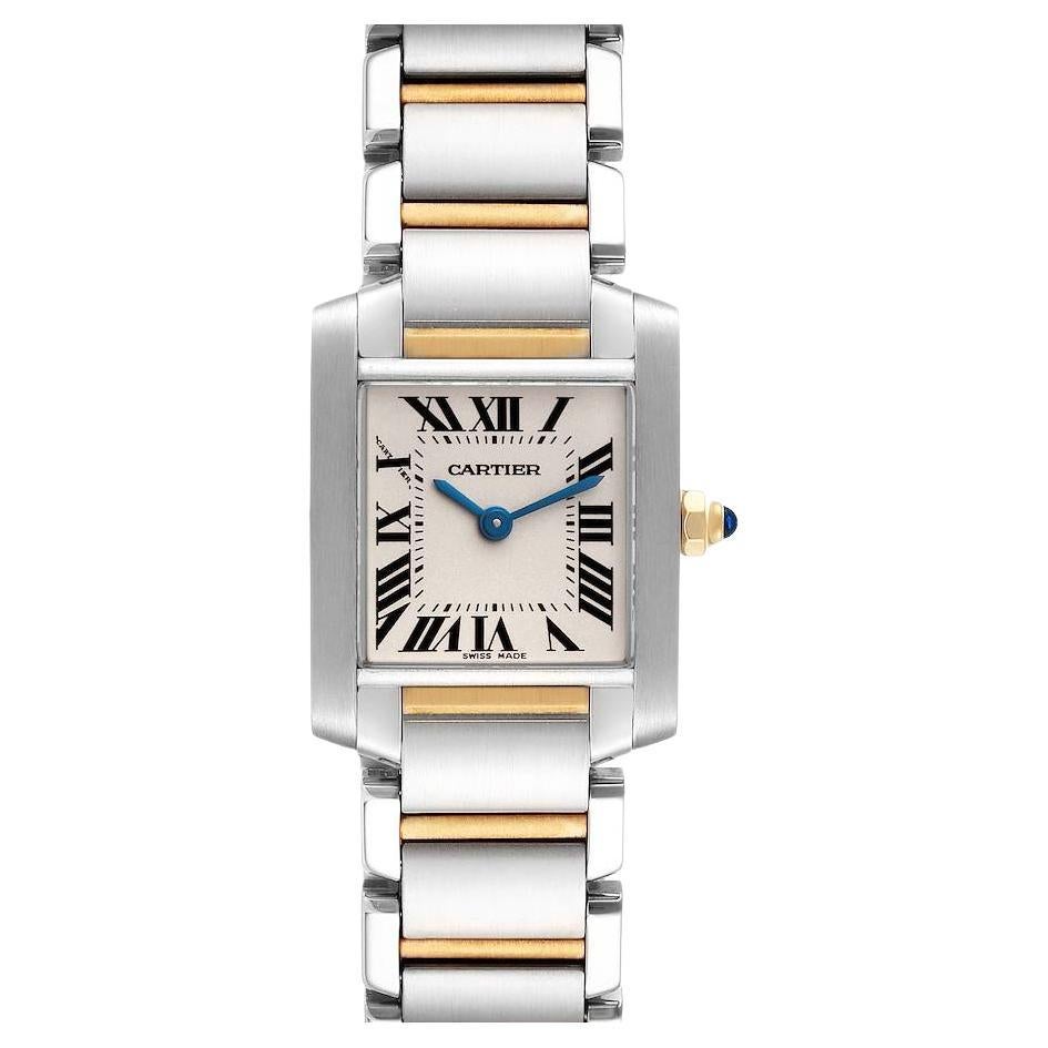 Cartier Tank Francaise Small Steel Yellow Gold Ladies Watch W51007Q4 ...