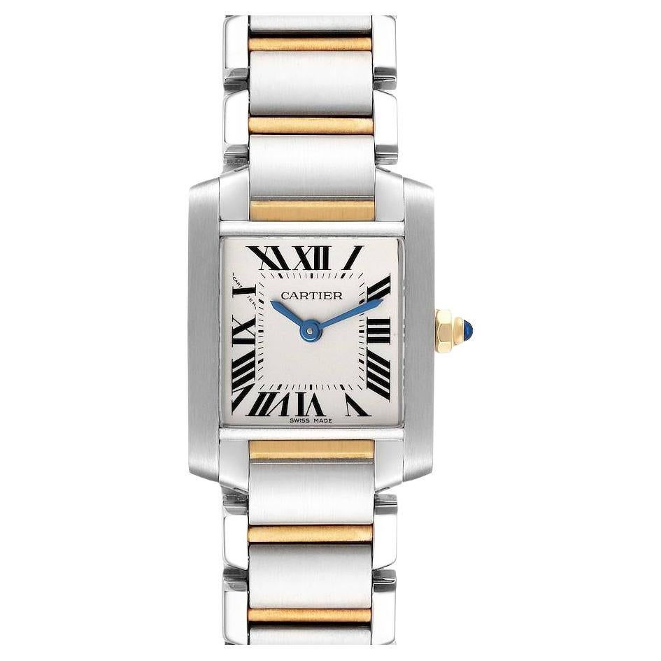 Cartier Tank Francaise Small Two Tone Ladies Watch W51007Q4 at 1stDibs