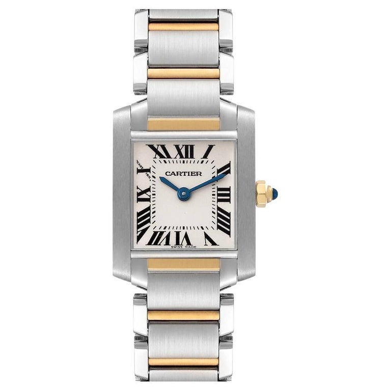 Cartier Tank Francaise Small Steel Yellow Gold Ladies Watch W51007q4 ...