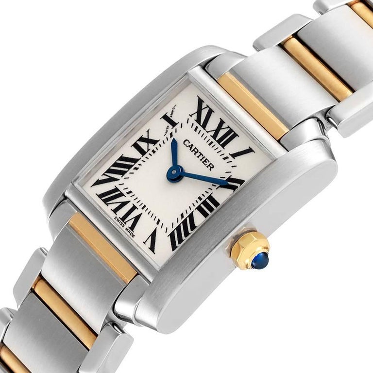 Cartier Tank Francaise Small Two Tone Ladies Watch W51007Q4 at 1stDibs