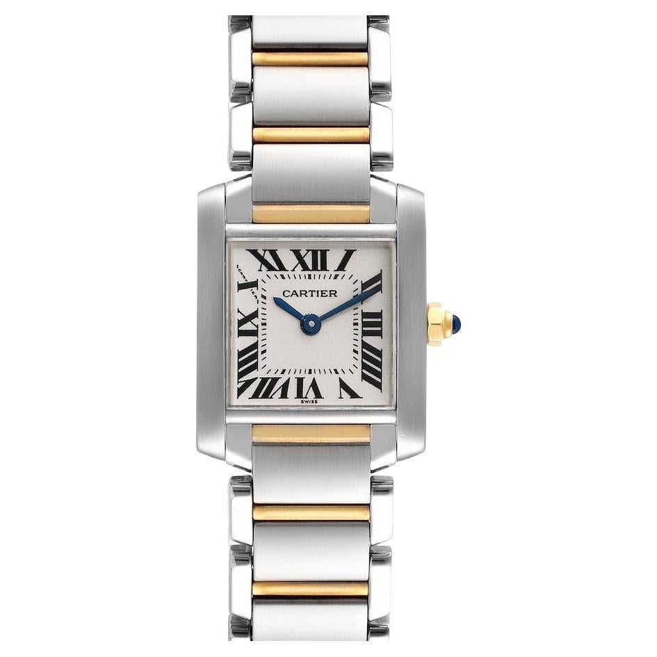 Cartier Tank Francaise Small Two Tone Ladies Watch W51007Q4 at 1stDibs