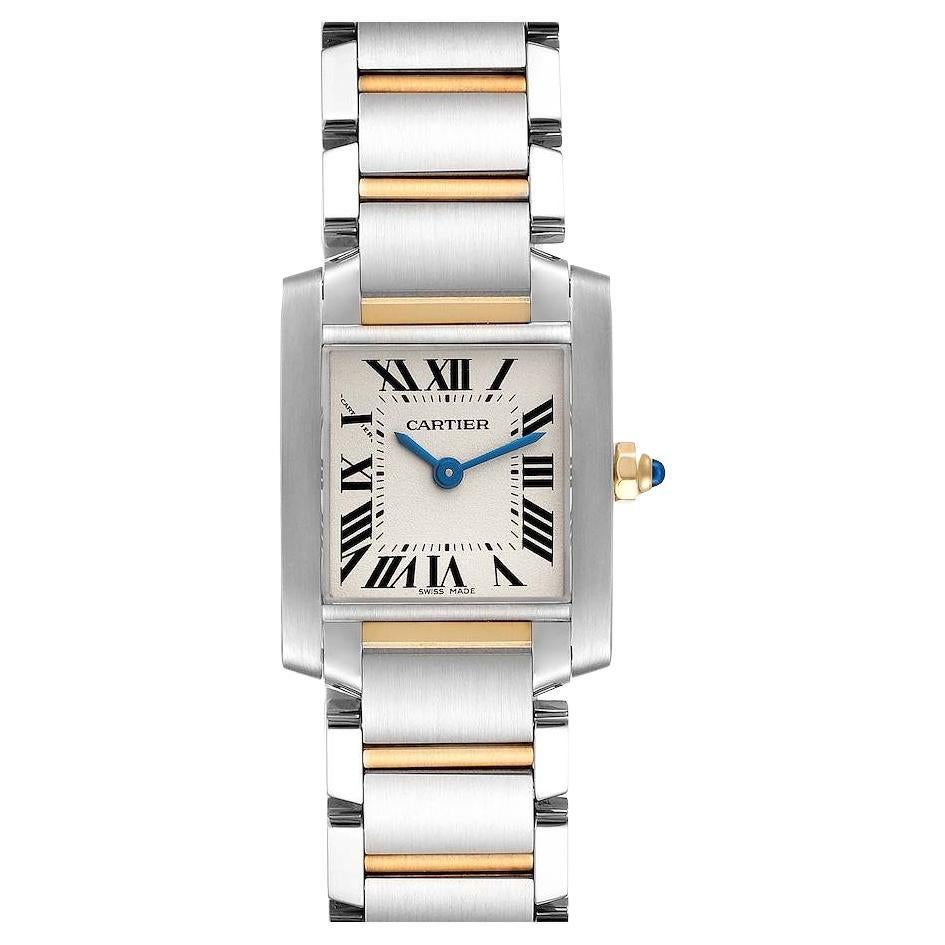 Cartier Tank Francaise Small Two Tone Ladies Watch W51007Q4 at 1stDibs